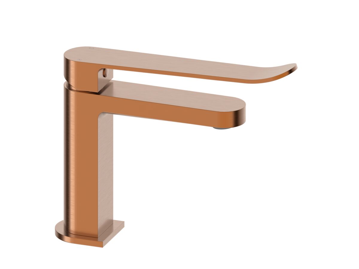 Mizu Soothe MK2 Basin Mixer with Extended Lever Tap Brushed Bronze (6 ...