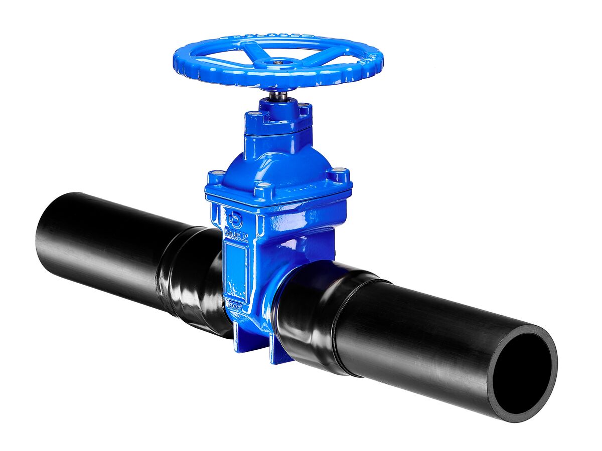 Dimax Resilient Seated Gate Valve with Handwheel PN16 125mm SDR11 HDPE ...
