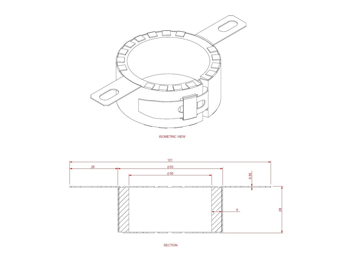 Allproof Fire Collar Retrofit 40mm from Reece