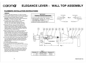 Caroma Elegance Vandal Resistant Lever Wall Top Assemblies Chrome from ...