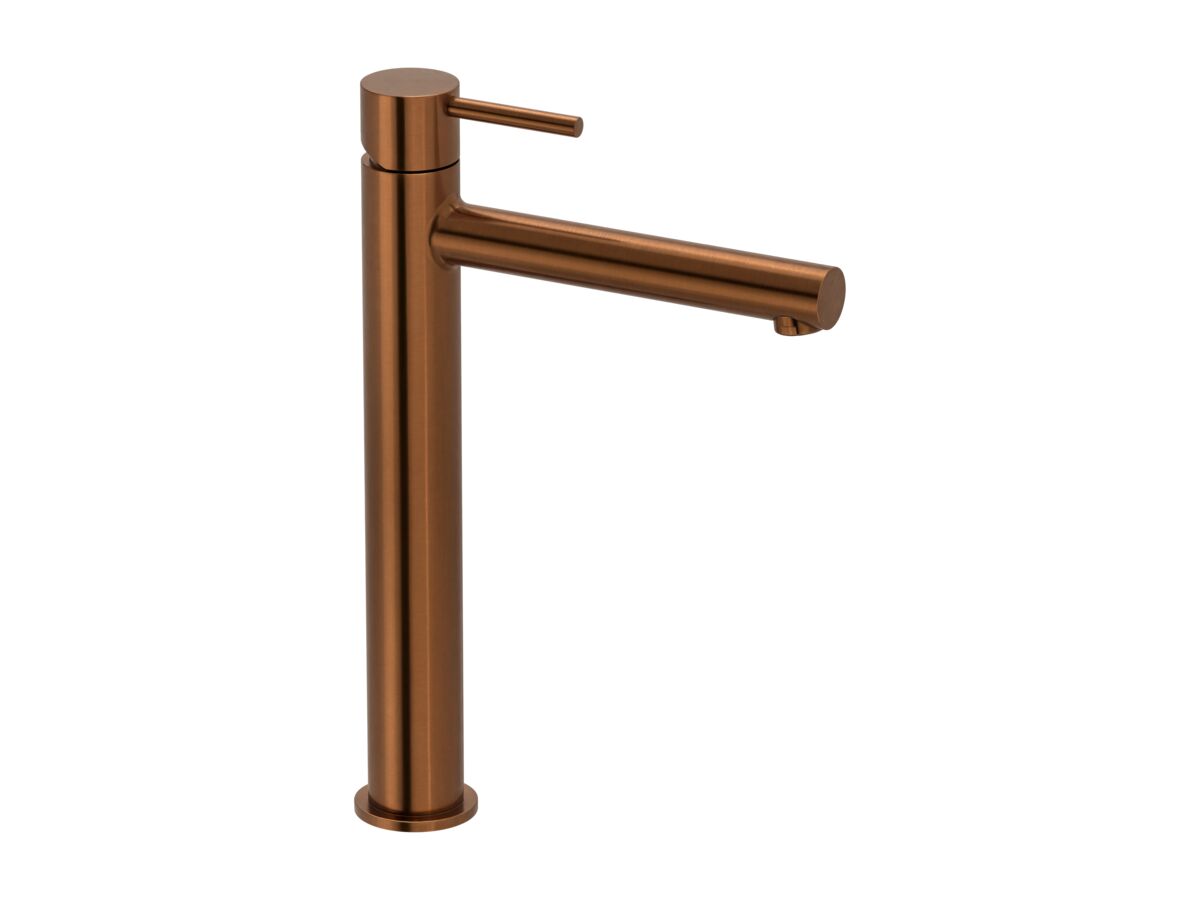 Mizu Drift Extended Basin Mixer Tap Straight Spout Brushed Bronze (6 ...
