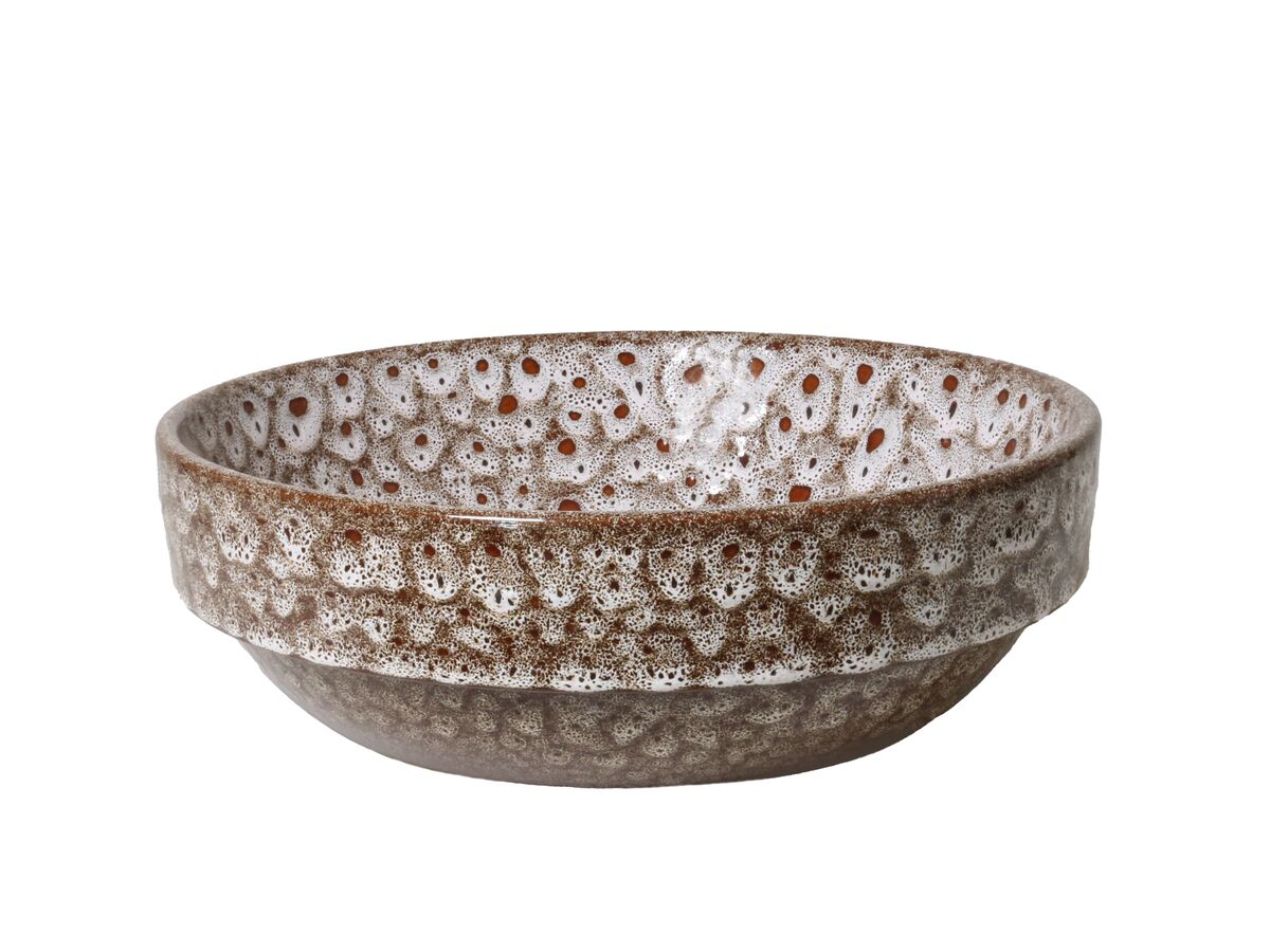 Robert Gordon Potters 370mm Semi Inset Basin White Ochre from Reece