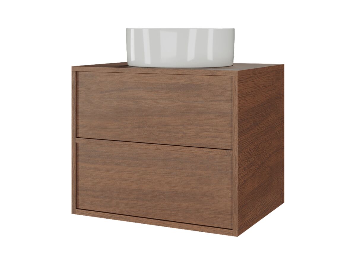 Kado Aspect 600mm Wall Hung Vanity Unit Timber Top from Reece