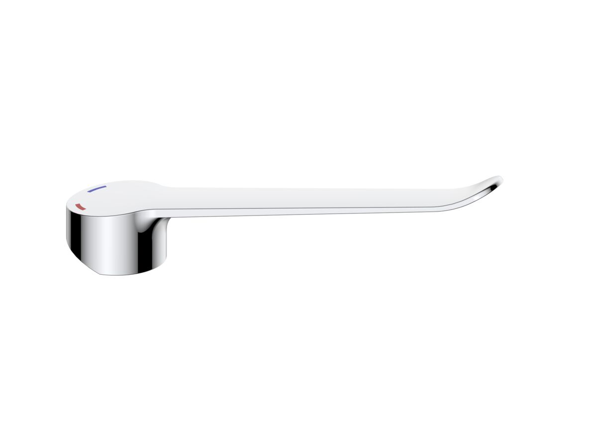 Mizu Soothe MK2 Sink Mixer Extended Lever Only with Red & Blue ...