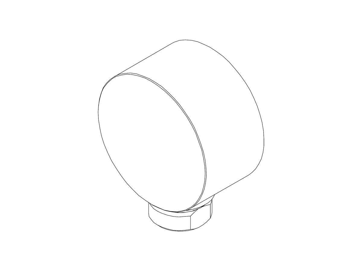 Milli Marq Edit Rail Shower Elbow Brushed Nickel from Reece