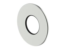 Posh Solus Shower Mixer Cover Plate Brushed Nickel from Reece