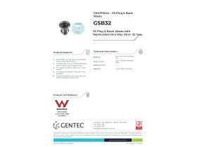 32mm Stainless Steel Basin Waste complete with Grateseal Insert from Reece