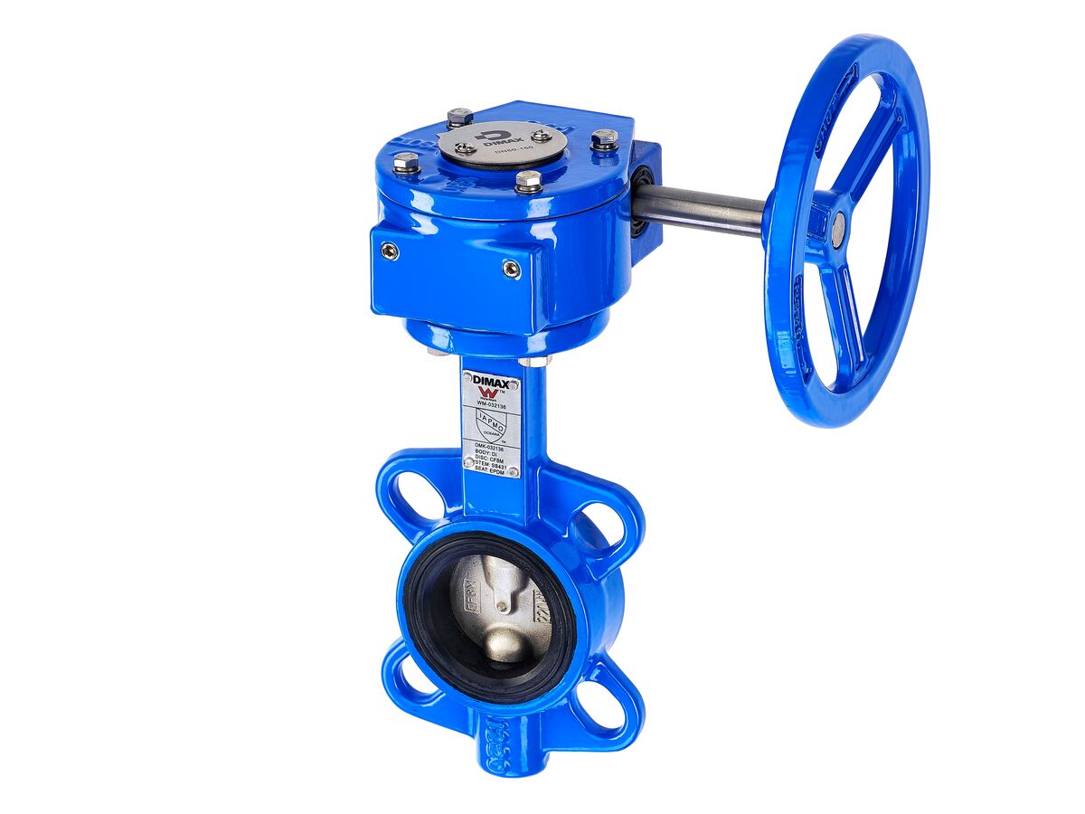 Dimax Butterfly Valve Wafer with Gear Operator 50mm from Reece