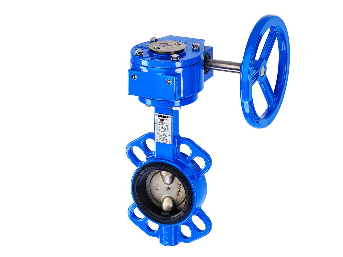 Dimax Butterfly Valve Wafer with Gear Operator 65mm from Reece