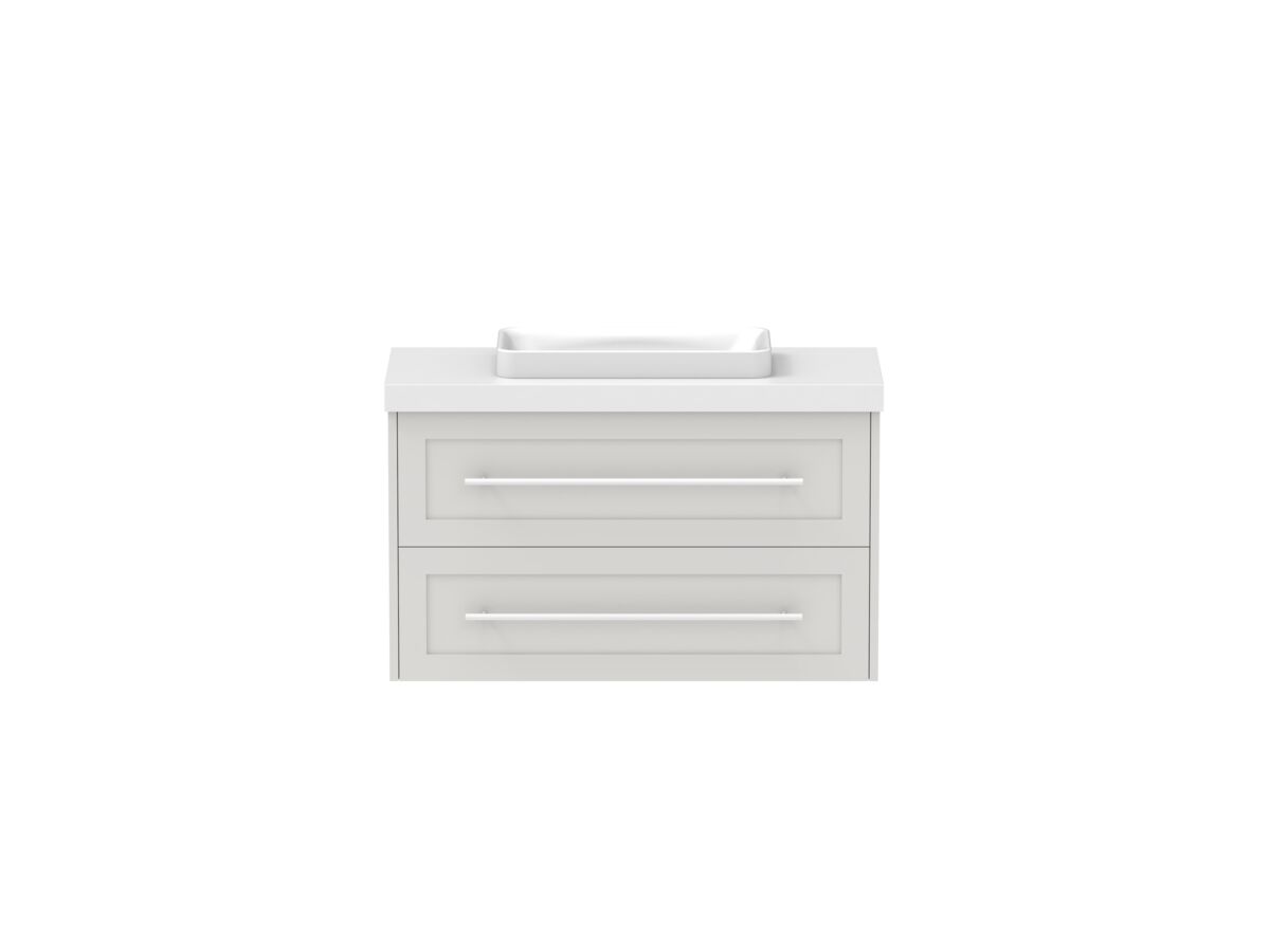 Kado Lux Ensuite All Drawer Twin 900mm Wall Hung Centre Basin 50mm ...