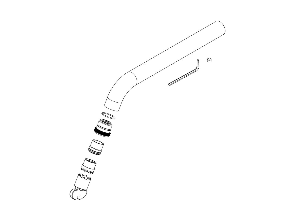 Milli Etch Bsn/Bath Wall Set Outlet Assembly Brushed Gunmetal from Reece