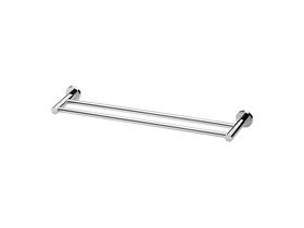Phoenix Radii Double Towel Rail Round 600mm Chrome from Reece