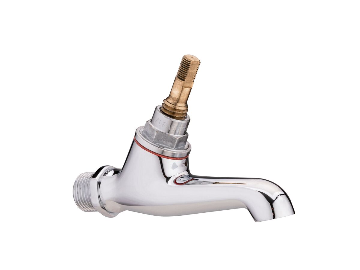 Dura Standard Male Angle Bib Less Handle & Button Chrome (3 Star) Lead ...