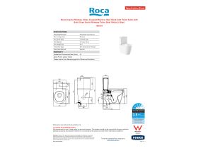 Roca Inspira Rimless Close Coupled Back to Wall Back Inlet Toilet Suite ...