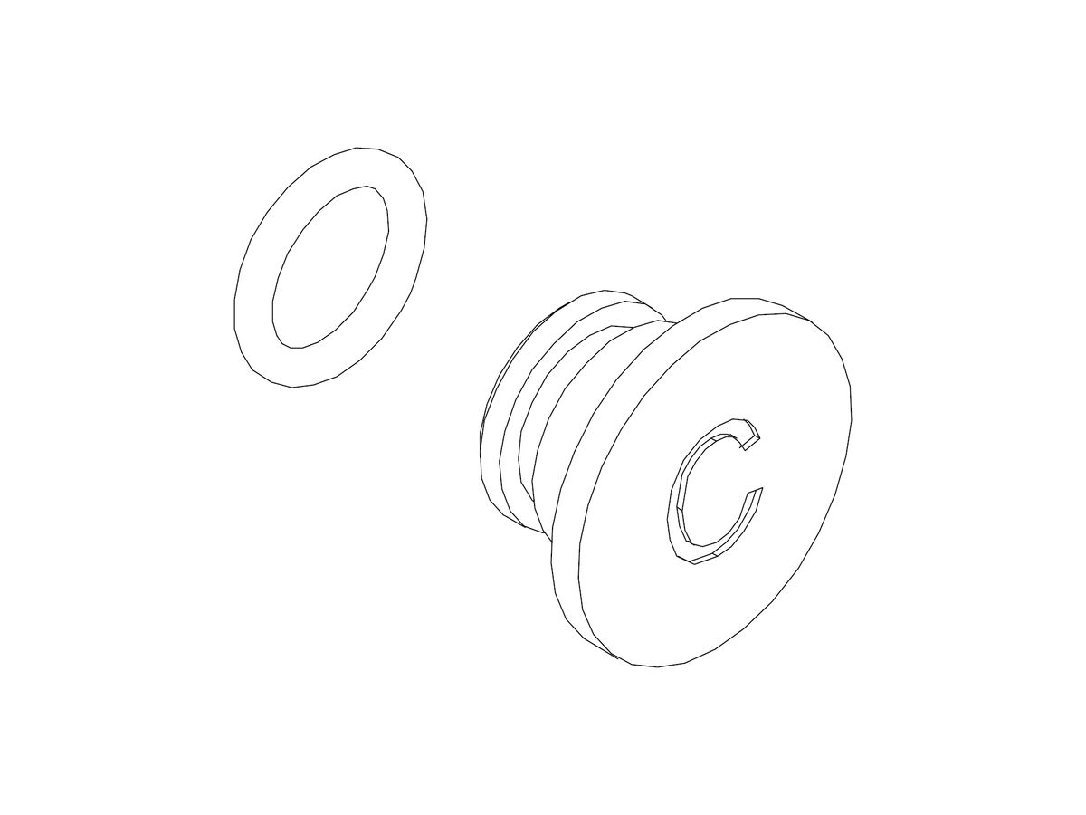 Milli Etch Lever Handle Button COLD Assembly Chrome from Reece