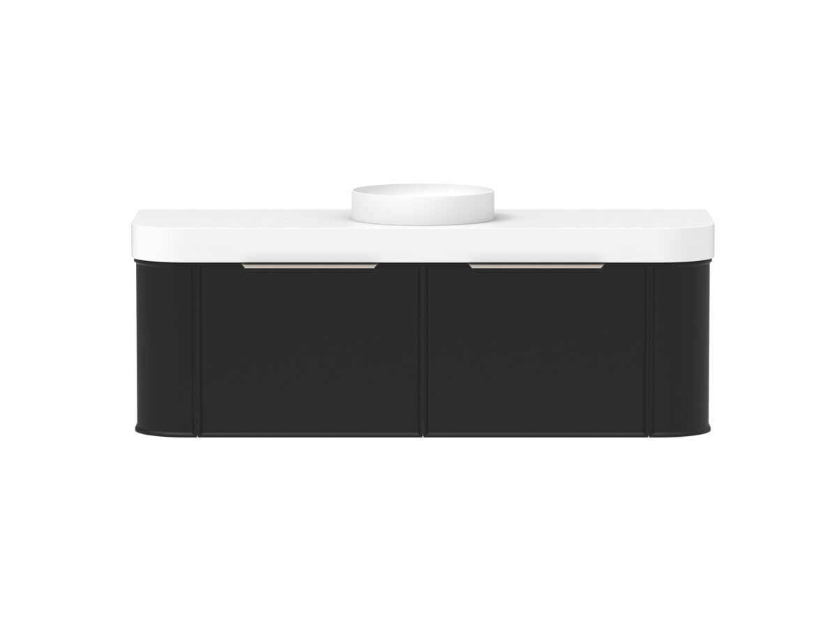 Kado Era Double Curve All Drawer 1500mm Wall Hung Vanity Centre Basin ...