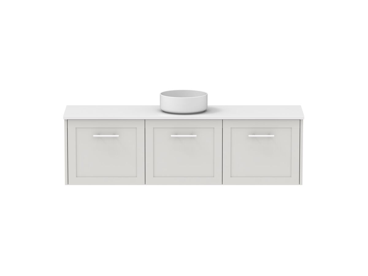 Kado Lux Ensuite All Door 1500mm Wall Hung Vanity Centre Basin 20mm ...