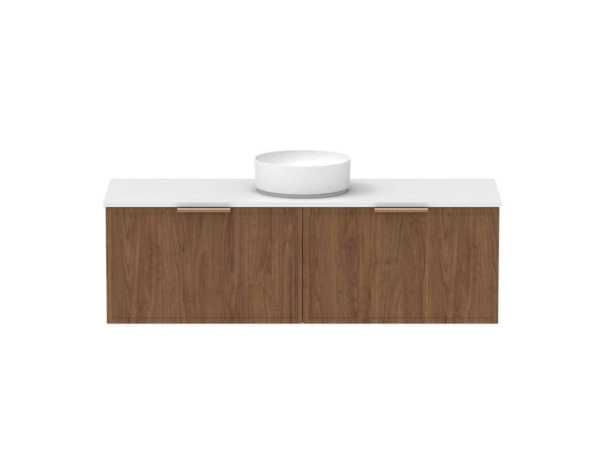 Kado Lux Slim All Drawer 1500mm Wall Hung Vanity Centre Basin 20mm ...