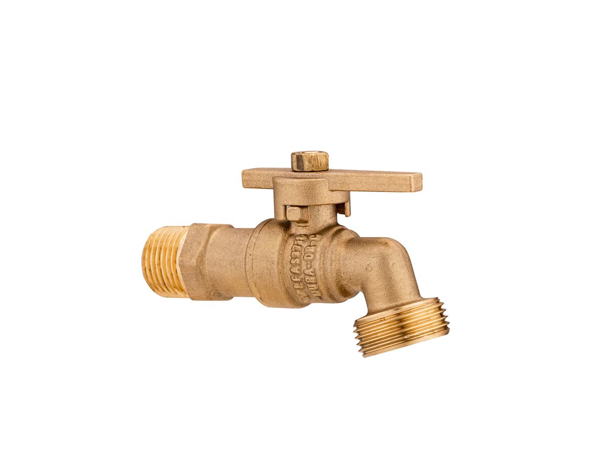 Dura 1/4 Turn Lever Garden Tap 15mm Male Lead Free from Reece