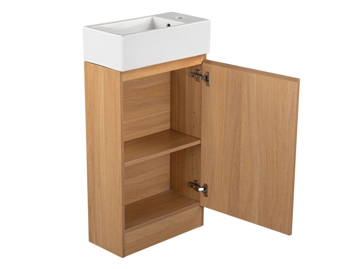Posh Solus Powder Room Vanity Unit Floor Mounted Left Hand Bowl 1 ...