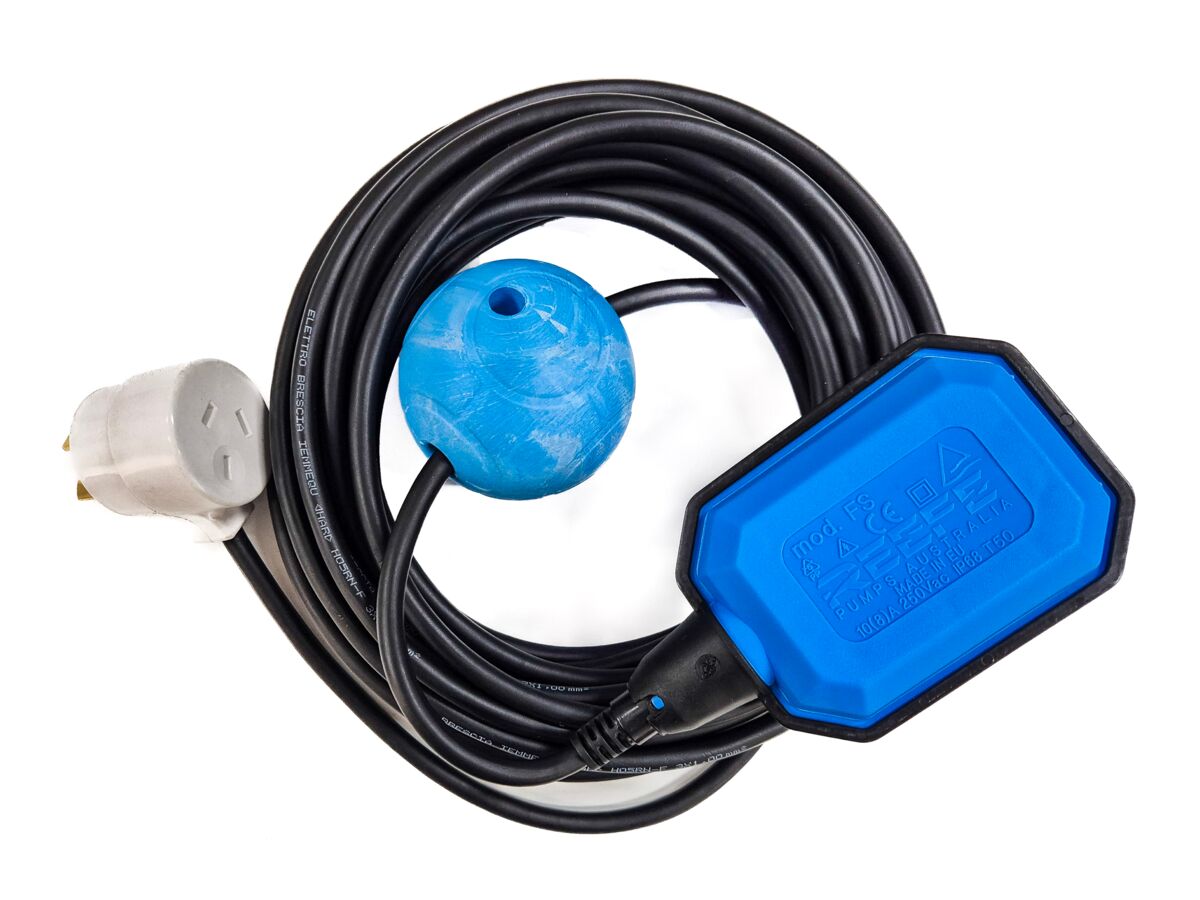 Reefe Float Switch 10 meter with Piggyback Plug from Reece