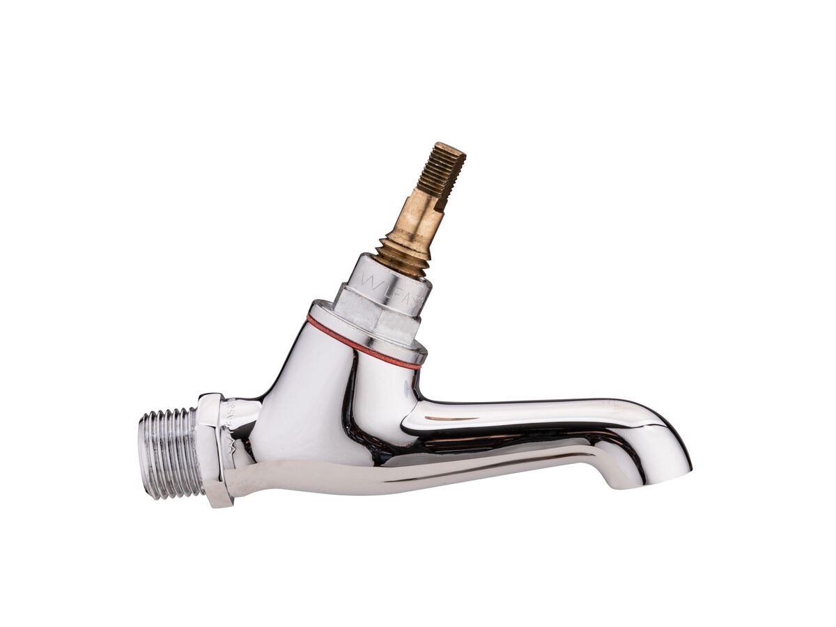 Dura Standard Male Angle Bib Less Handle & Button Chrome (3 Star) Lead ...