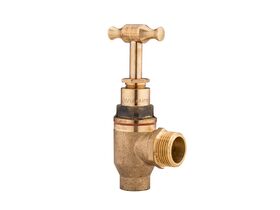 Dura Meter Stop Right Angled T-Head Male x Capp 20mm Lead Free from Reece