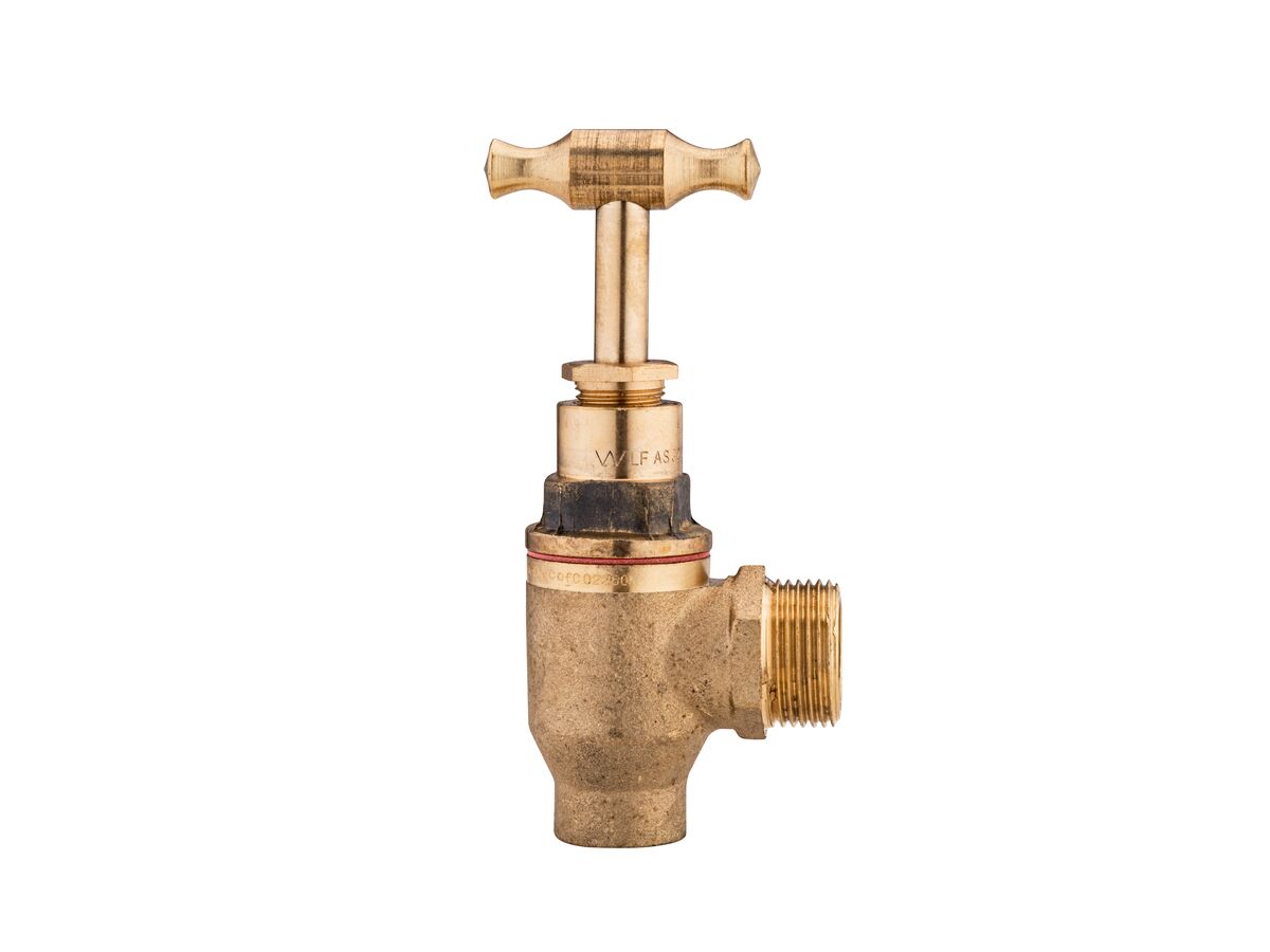 Dura Meter Stop Right Angled T-Head Male x Capp 20mm Lead Free from Reece