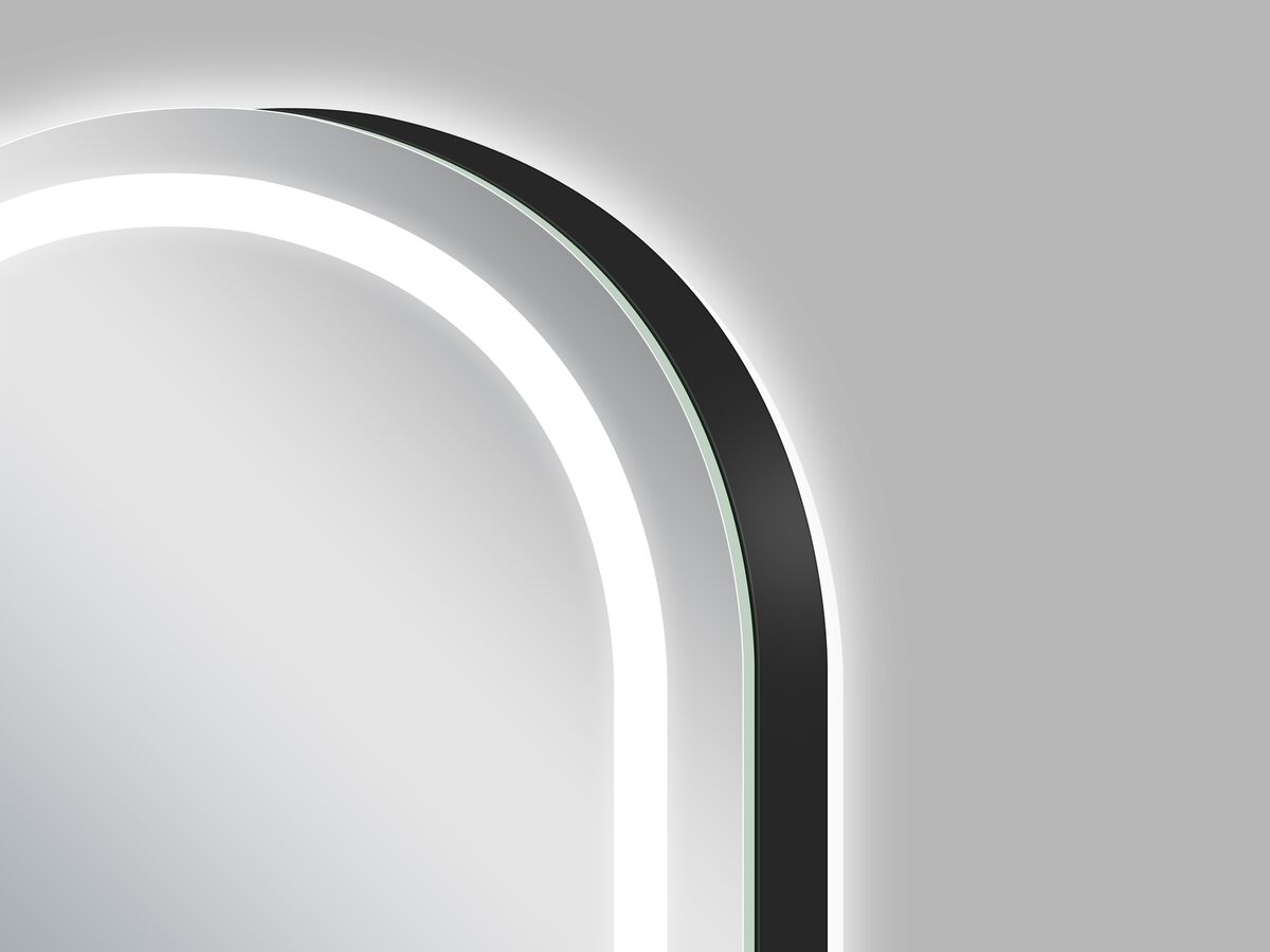 Kado Aspect Arch Veil LED Mirror 900mm x 500mm from Reece