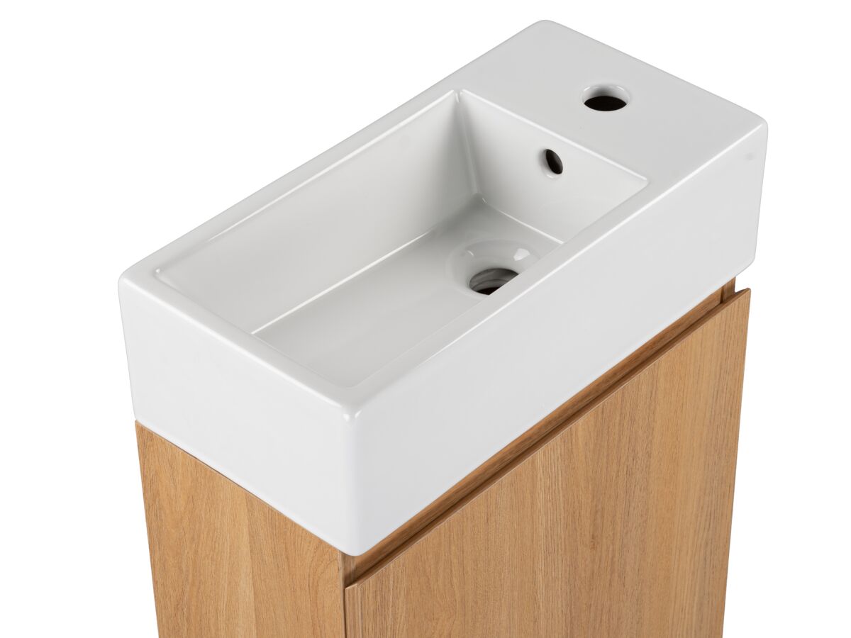 Posh Solus Powder Room Vanity Unit Floor Mounted Left Hand Bowl 1 ...