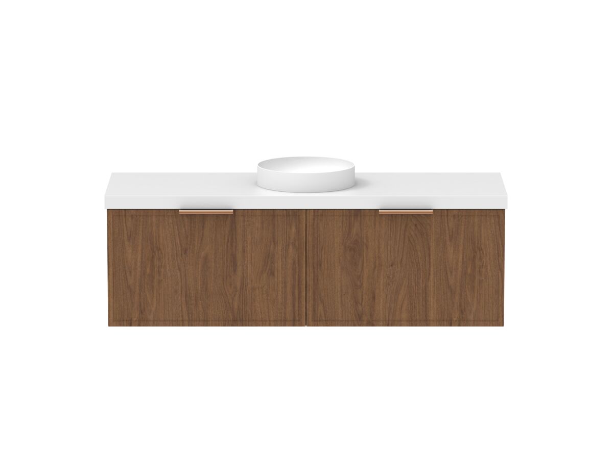 Kado Lux Slim All Drawer 1500mm Wall Hung Vanity with Centre Basin ...