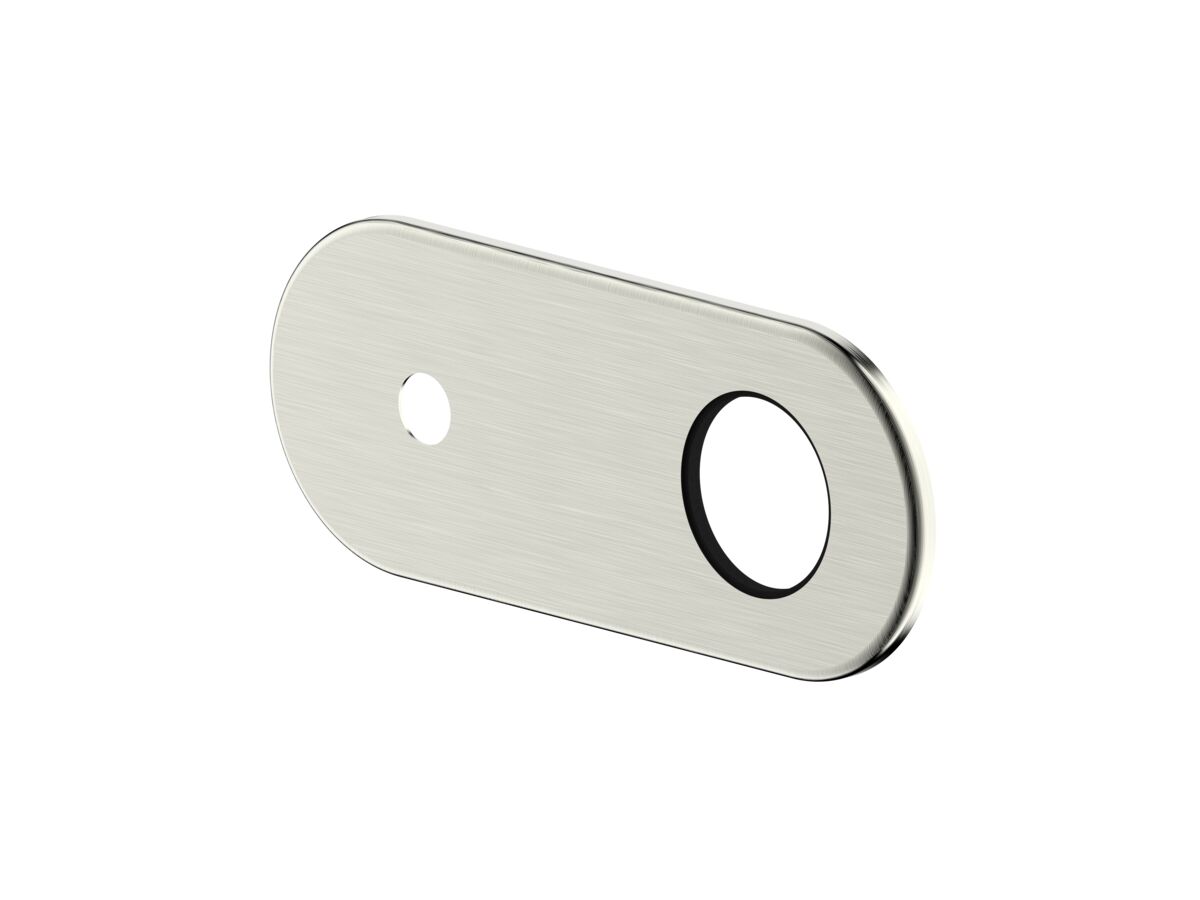 Posh Solus Wall Mixer Set Cover Plate Brushed Nickel from Reece