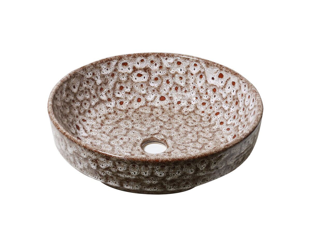Robert Gordon Potters 370mm Semi Inset Basin White Ochre from Reece