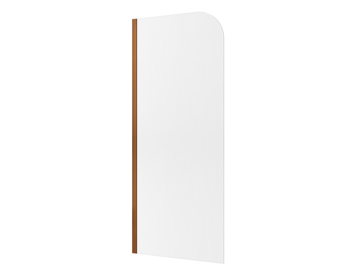 Kado Lux Frameless Curved Left Fluted Panel with Wall Channel 900mm ...