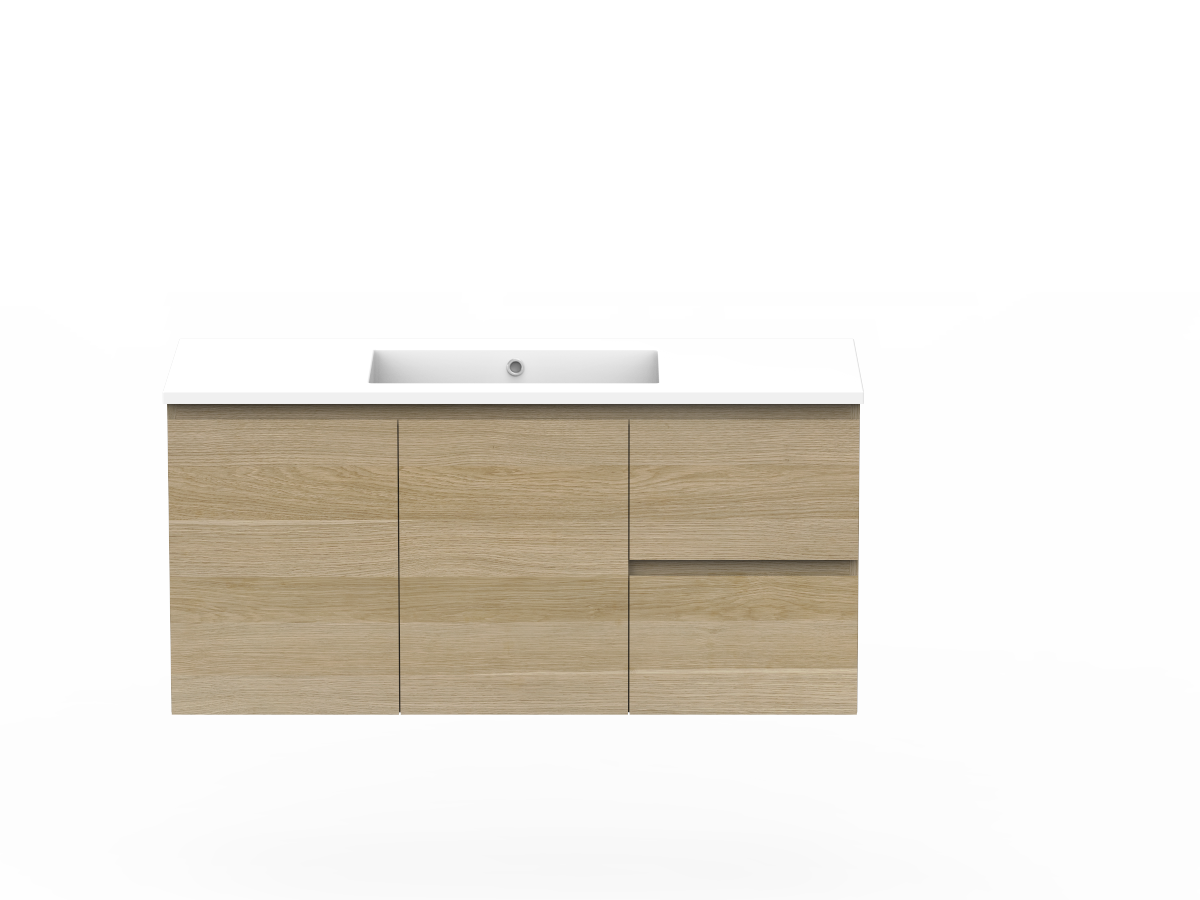 Posh Domaine Plus Conventional 1200mm Single Bowl Wall Hung Vanity Cast ...