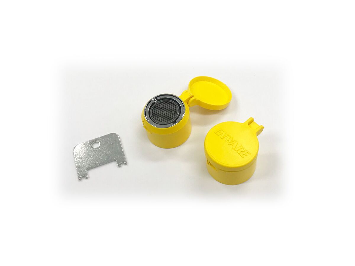 Enware Eyewash Aerator Housing and Dust Cover Pair with 2 Outlets and ...