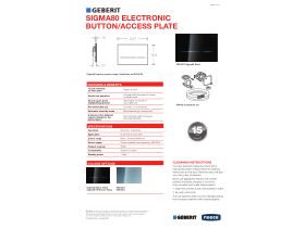 Geberit Sigma 80 Touchless Plate Reflective Glass from Reece