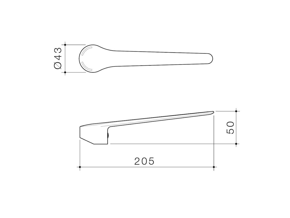 Caroma Opal Care Extended Lever Handle Only Hot / Cold Indicators ...