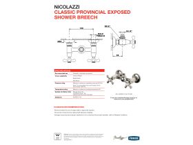 Nicolazzi Classic Provincial Exposed Shower Breech Chrome from Reece