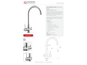 Linkware Elle Filter Sink Mixer 304 Stainless Steel (4 Star) from Reece