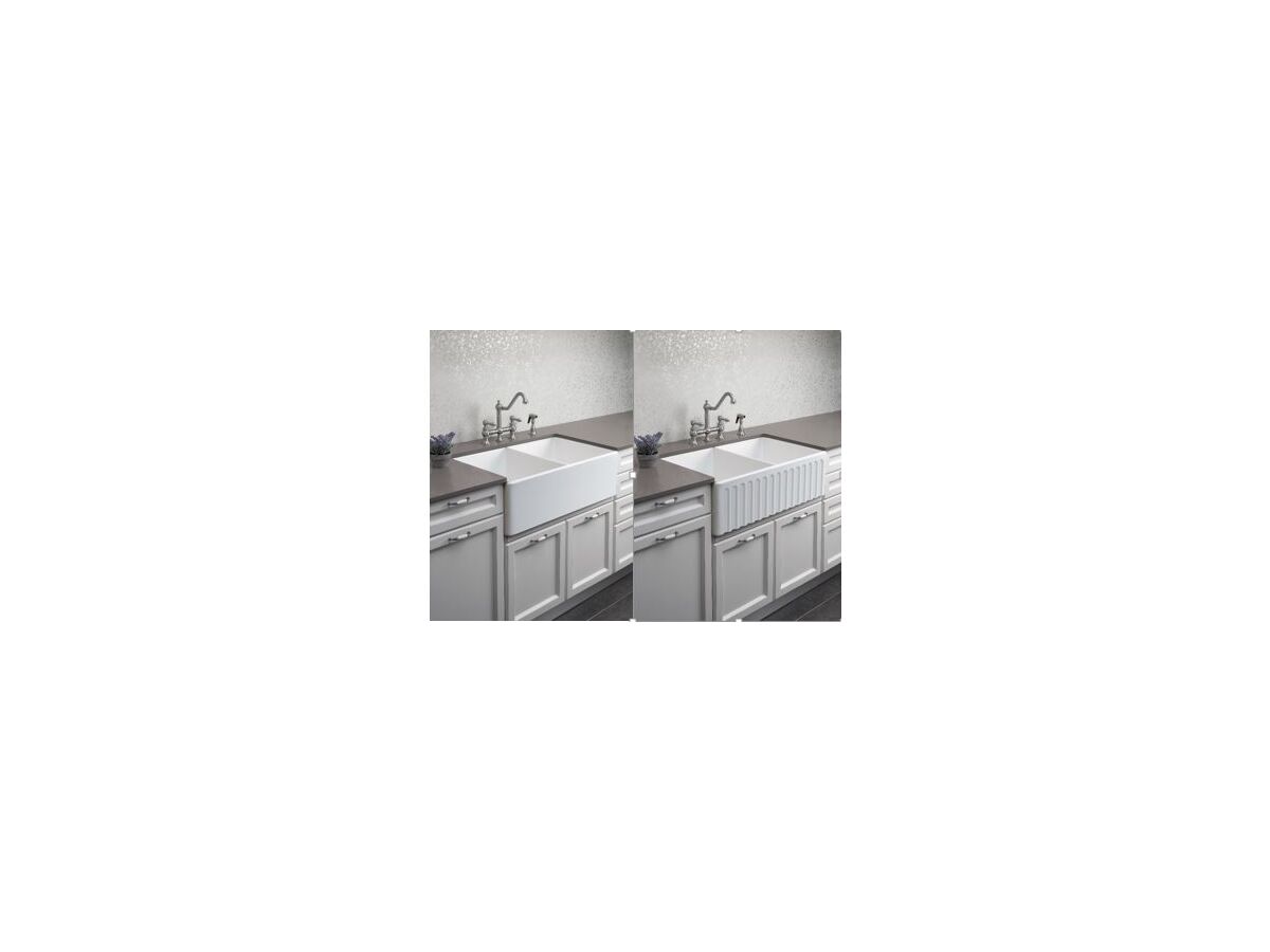 Turner Hastings Novi Double Bowl Fine Fireclay Butler Sink - Double ...