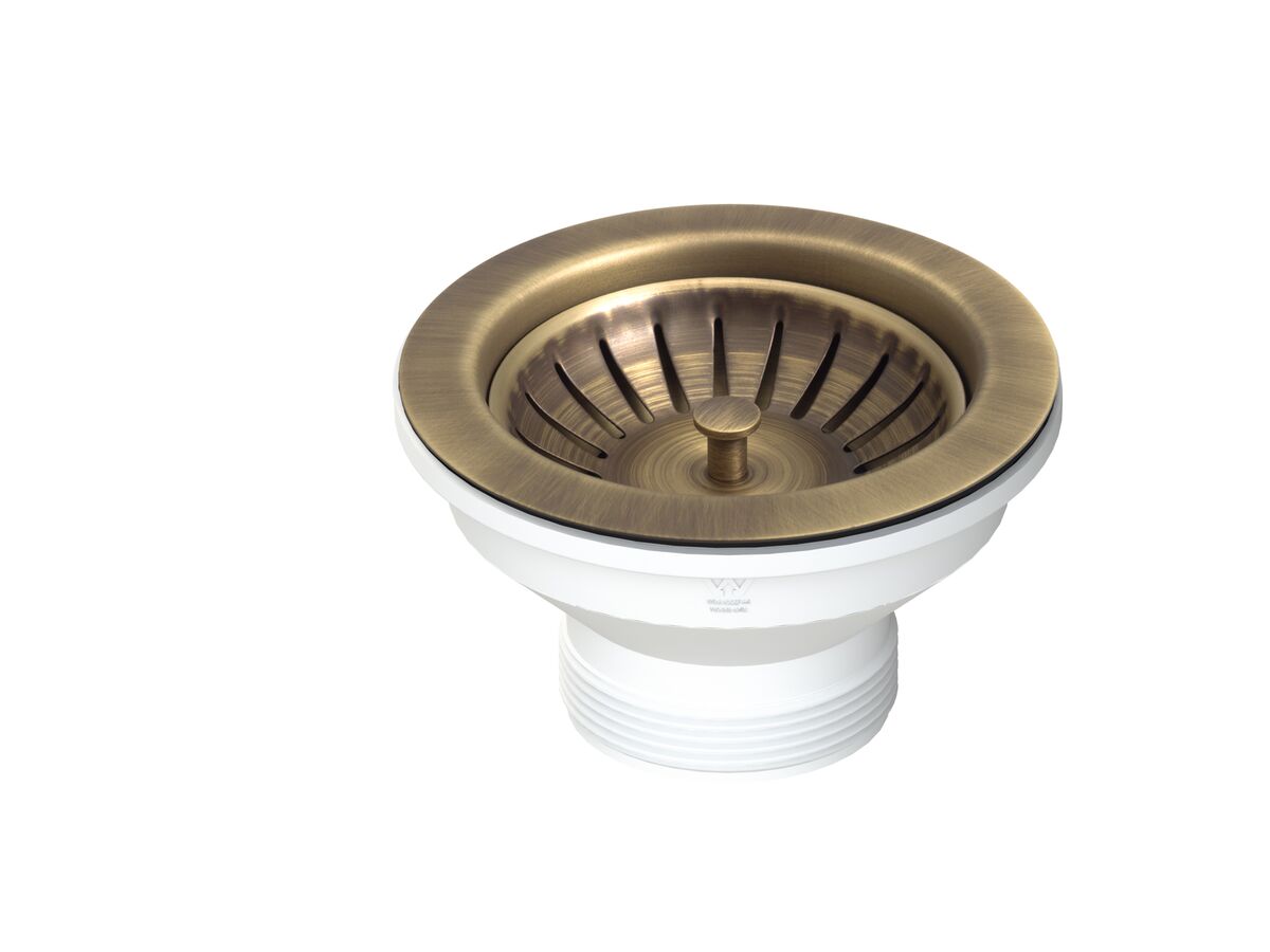 Turner Hastings Basket Waste & Long Thread (for ceramic sinks) Bronze ...