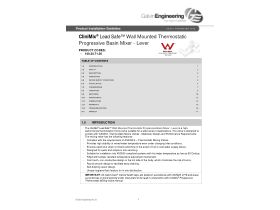 CliniMix Lead Safe Wall Mtd Thermostatic Progressive Basin Mixer ...