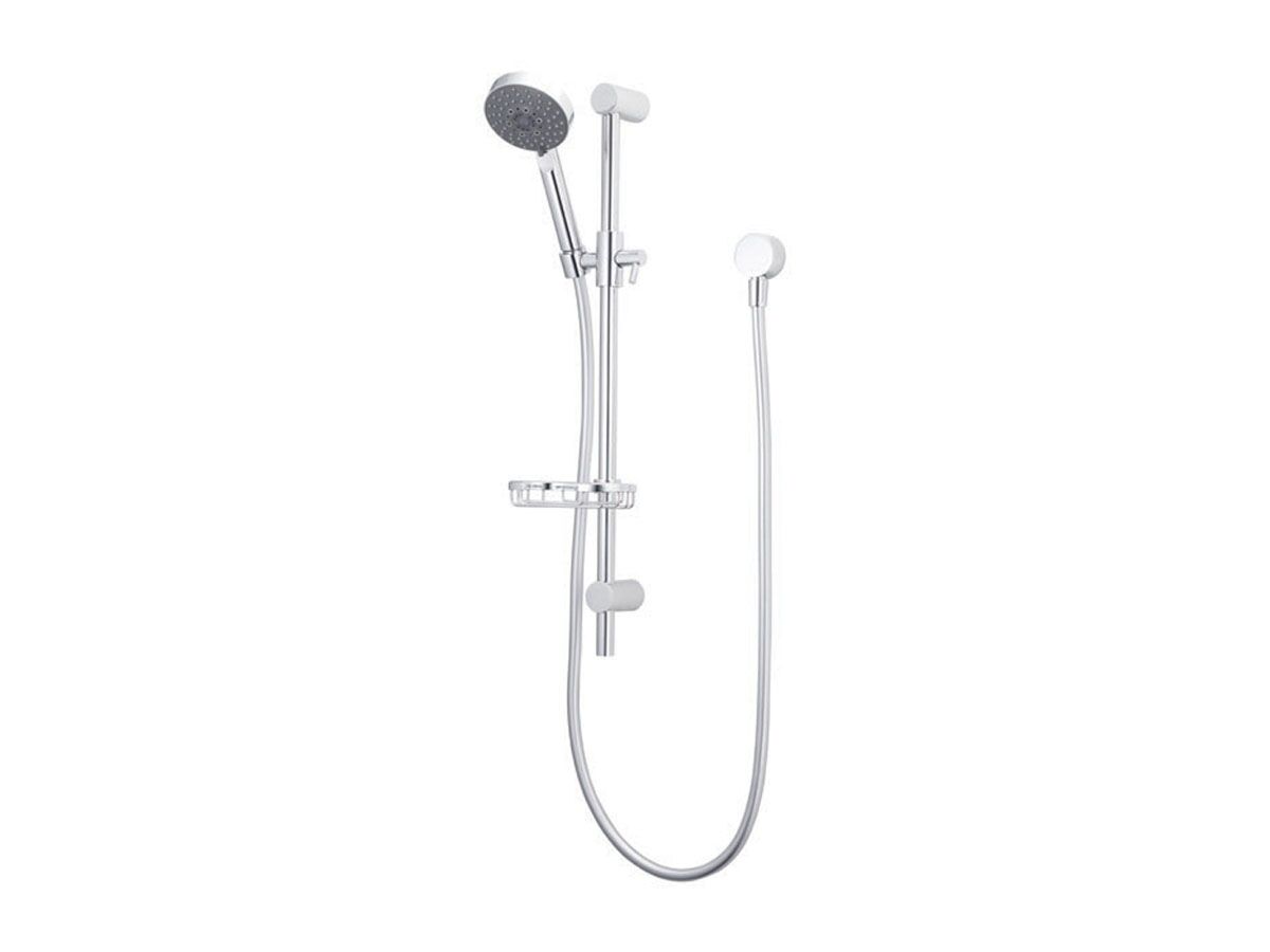 Posh Solus MK2 5 Function All Brass Rail Shower Kit Chrome (3 Star ...