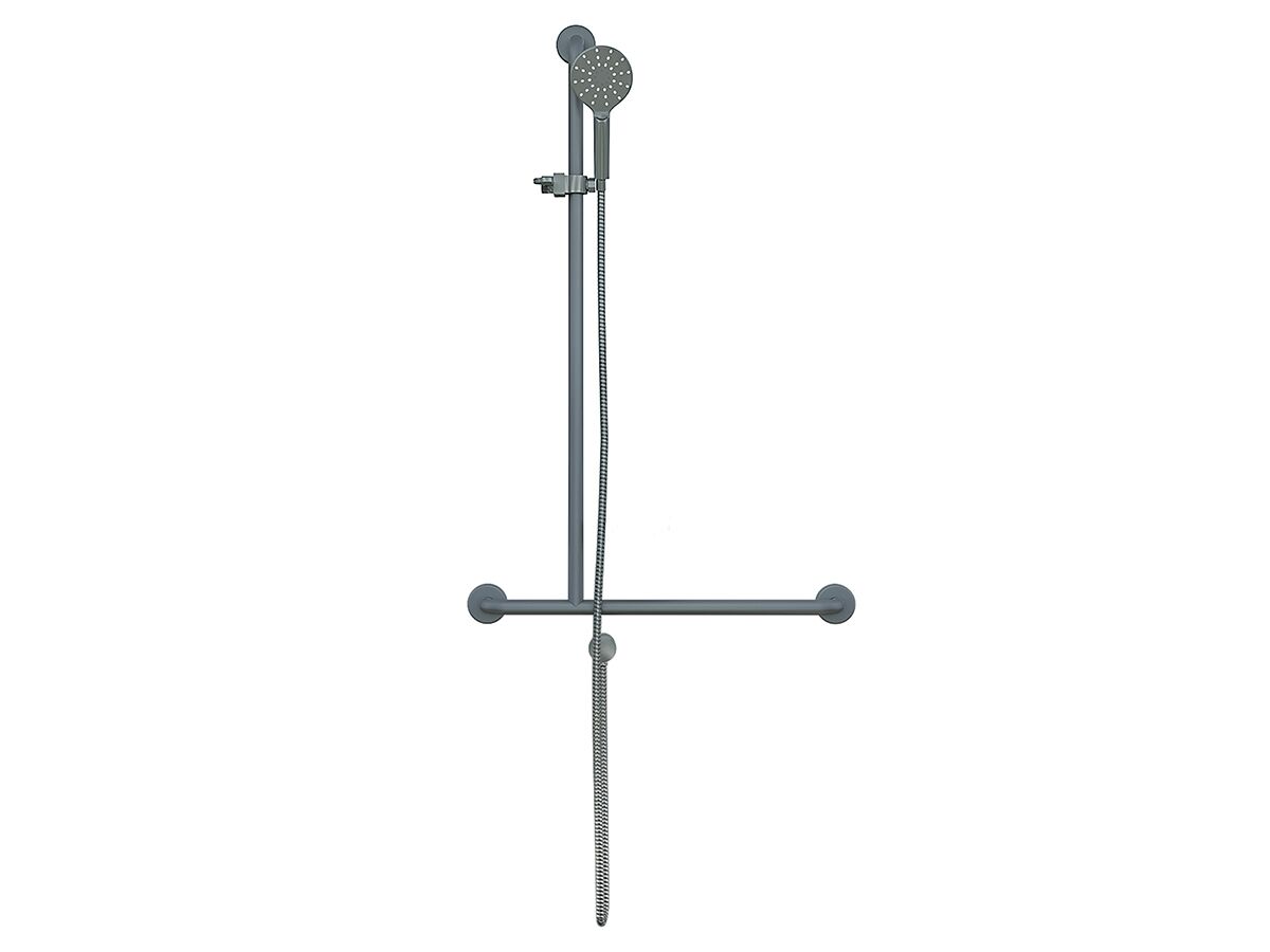 Shower T Rail Slider Handshower Set with 2 Metre Hose Left Hand (4 Star ...