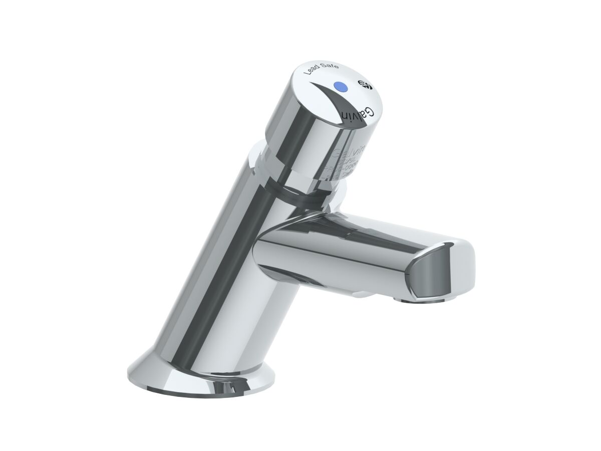 Ezy-Push Lead Safe Pillar Tap Timeflow Chrome (6 Star) from Reece