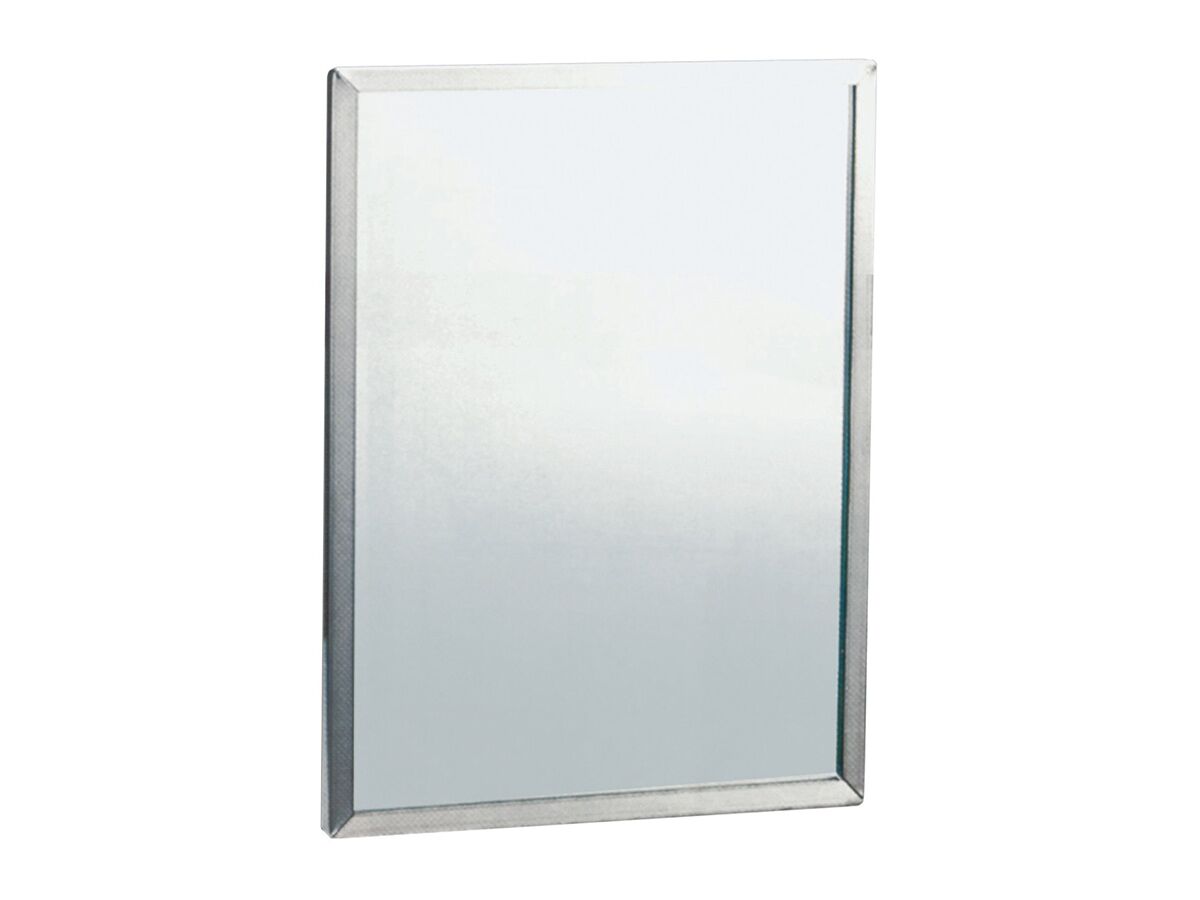 Metlam Framed Mirror 600 x 1000mm Stainless Steel from Reece