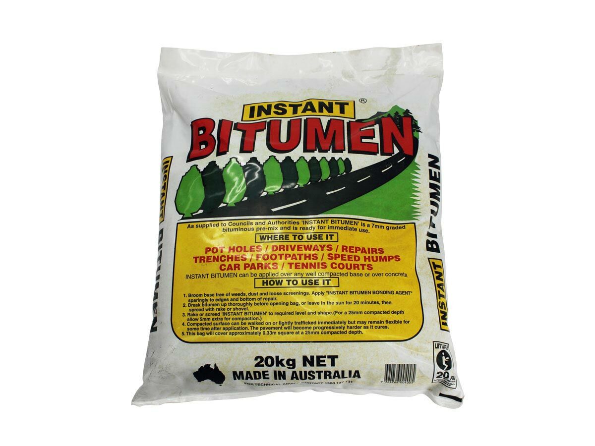 Bitumen Cold Mix Bag Asphalt 20kg from Reece Bitumen Cold Mix Bag Asphalt 20kg from Reece