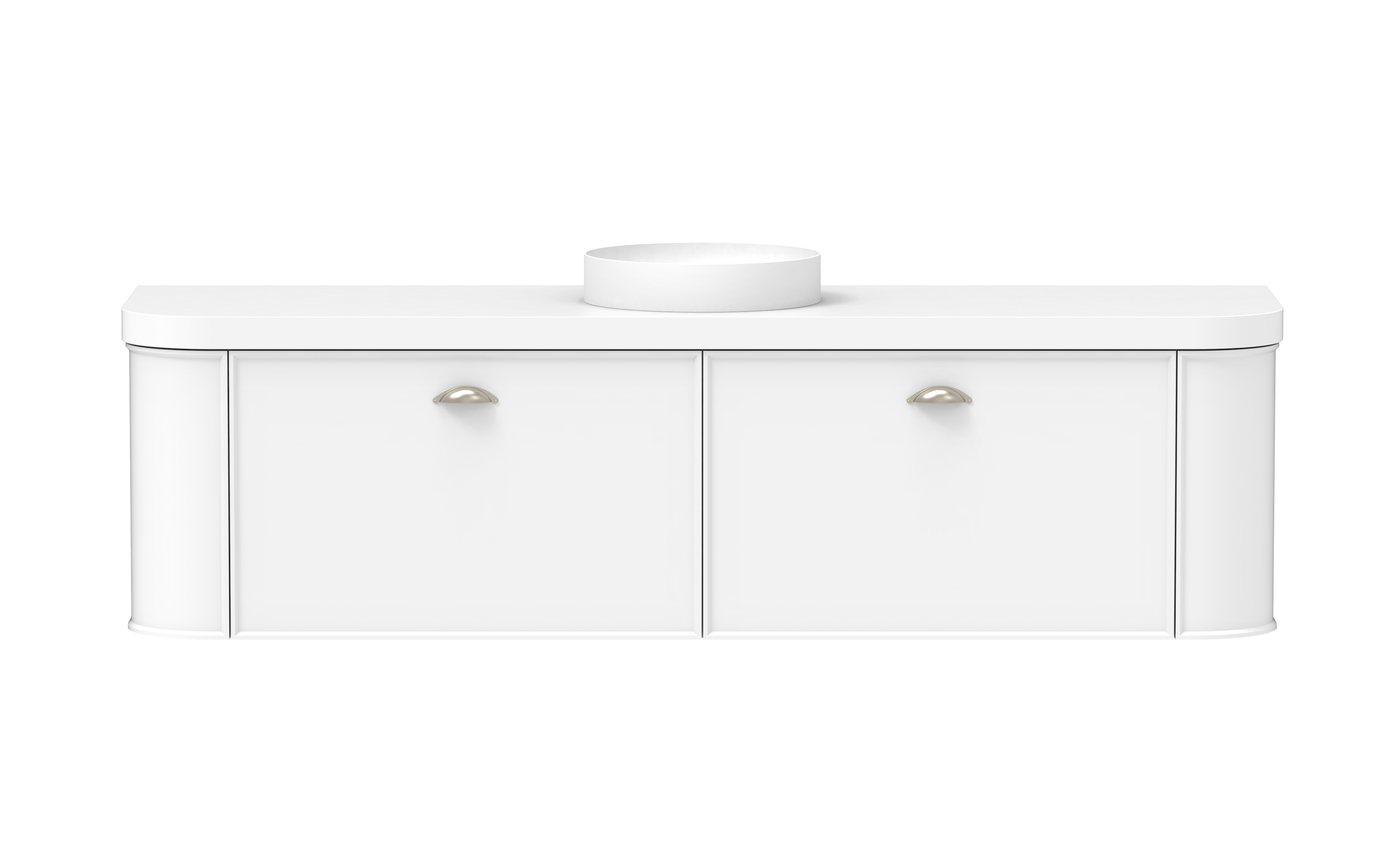 Kado Era Double Curve All Drawer 1800mm Wall Hung Vanity Centre Basin ...