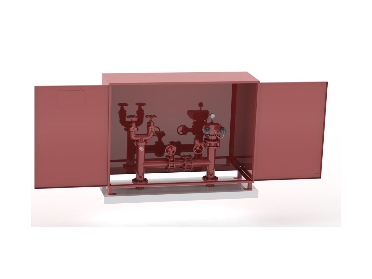 Firemain Booster & Hydrant Set with Cabinet 100mm (WA) from Reece